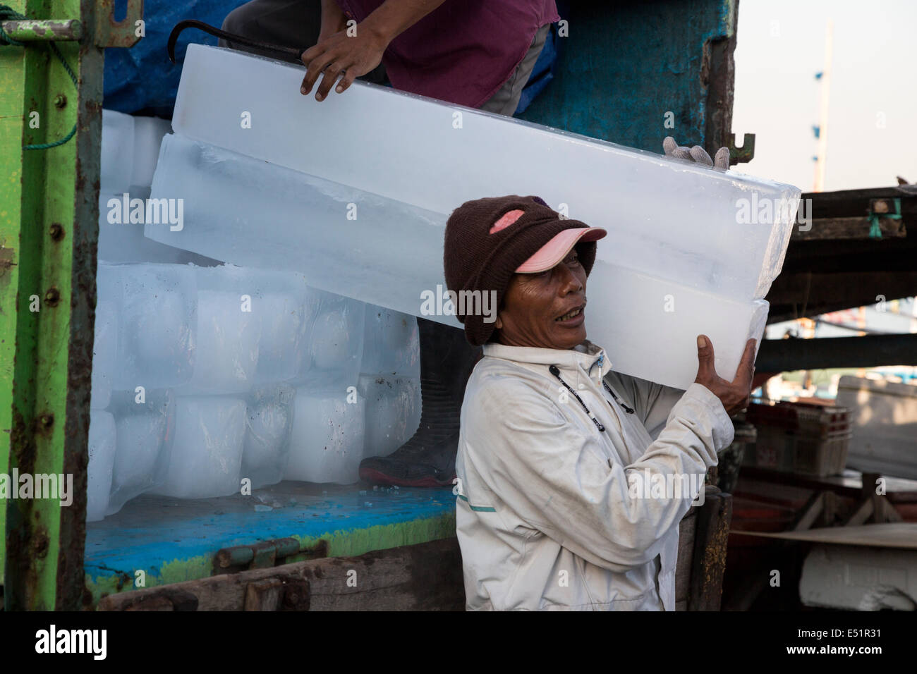 Off loading fish hi-res stock photography and images - Alamy