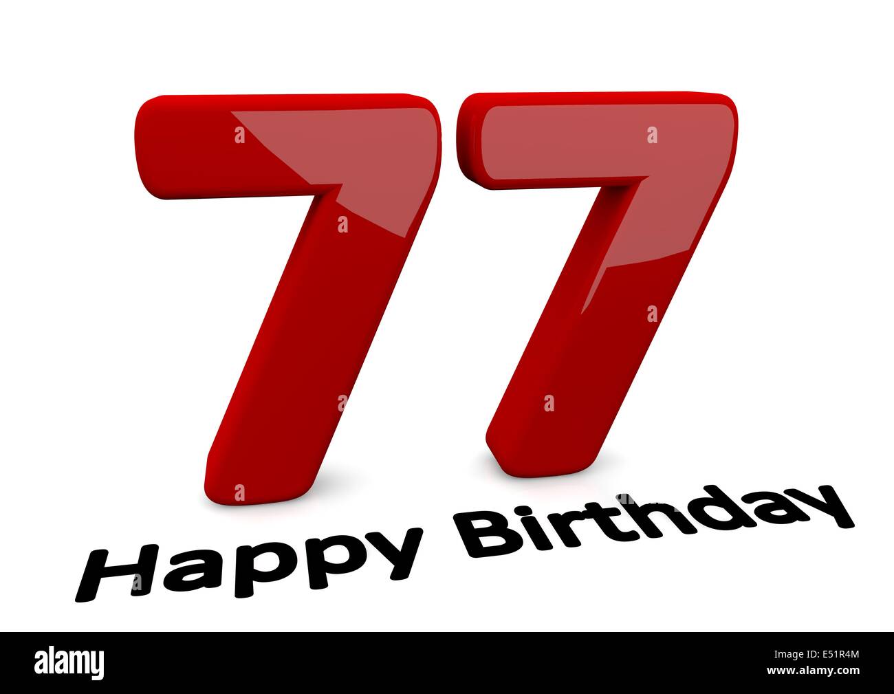77 birthday Cut Out Stock Images & Pictures - Alamy