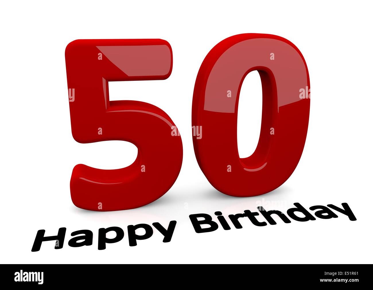 Number fifty candle Cut Out Stock Images & Pictures - Alamy
