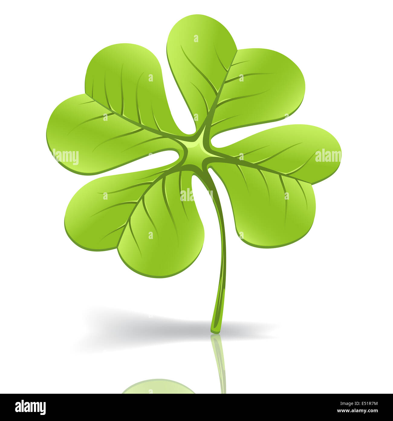 Leaf clover cloverleaf leaf plant Cut Out Stock Images & Pictures - Alamy