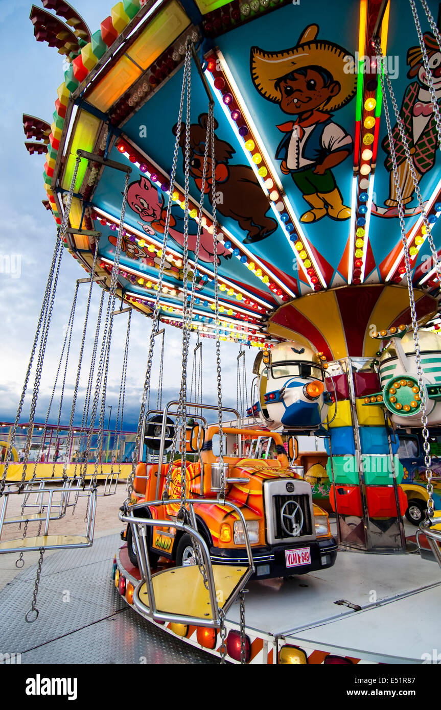Picture of a amusement park with nice colors Stock Photo - Alamy
