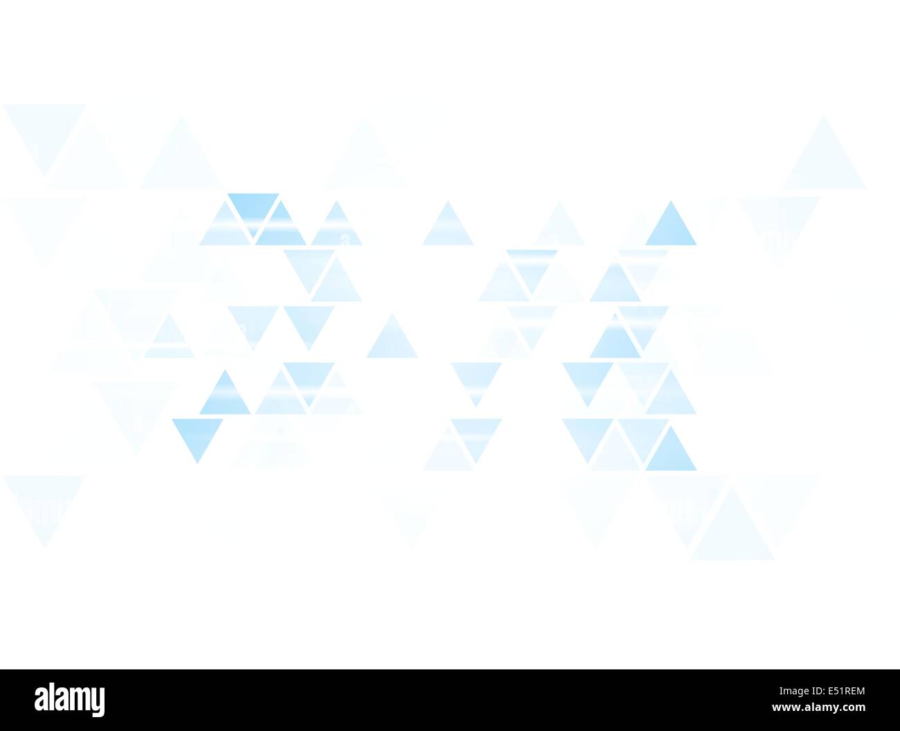 Abstract blue triangles design Cut Out Stock Images & Pictures - Alamy