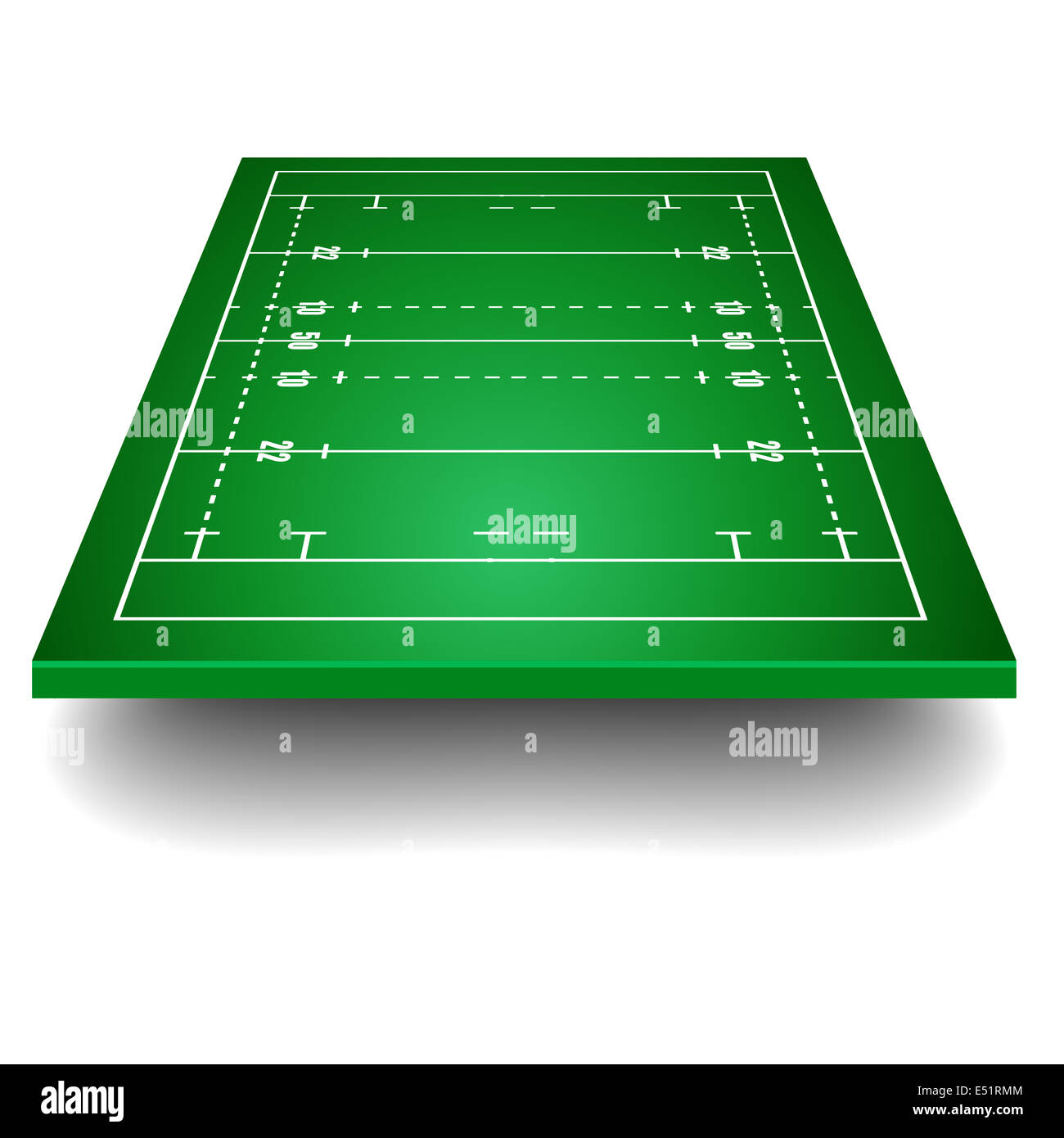 Rugby field illustration hi-res stock photography and images - Alamy