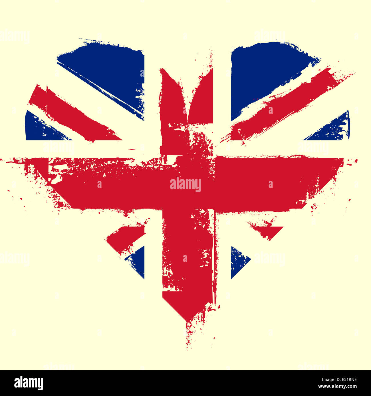 UK Heart Grunge Stock Photo - Alamy