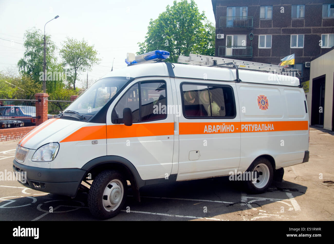 Russian firetruck hi-res stock photography and images - Alamy
