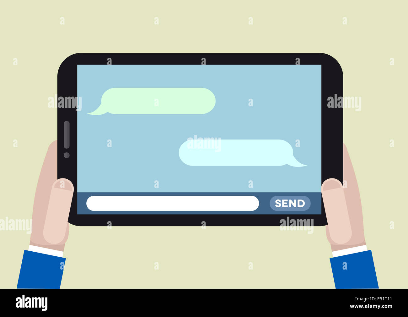 Messaging interface hi-res stock photography and images - Alamy