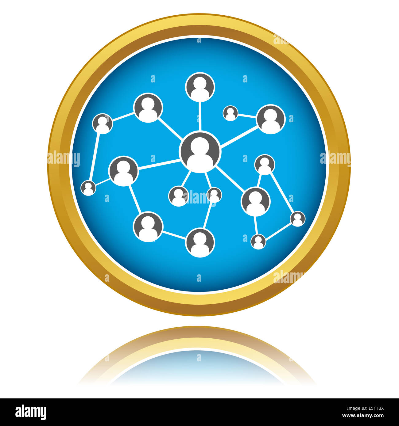 Social network icon Stock Photo - Alamy