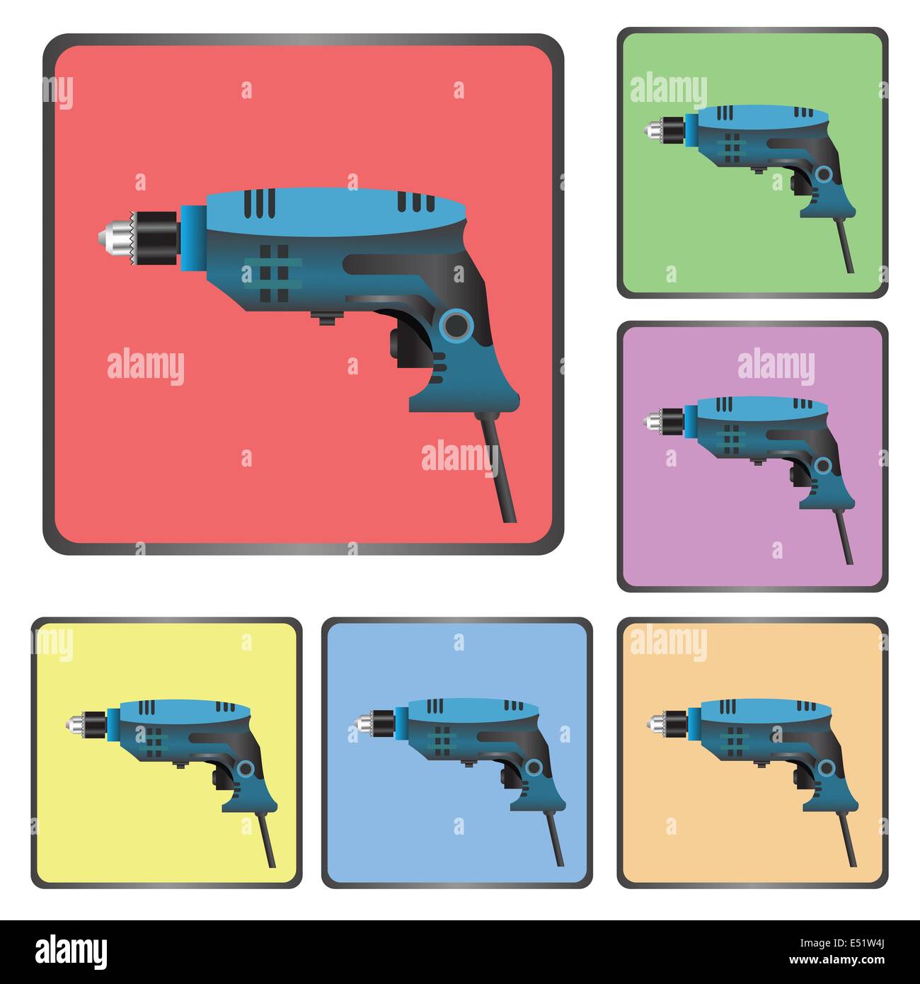 Professional drill icons hi-res stock photography and images - Alamy