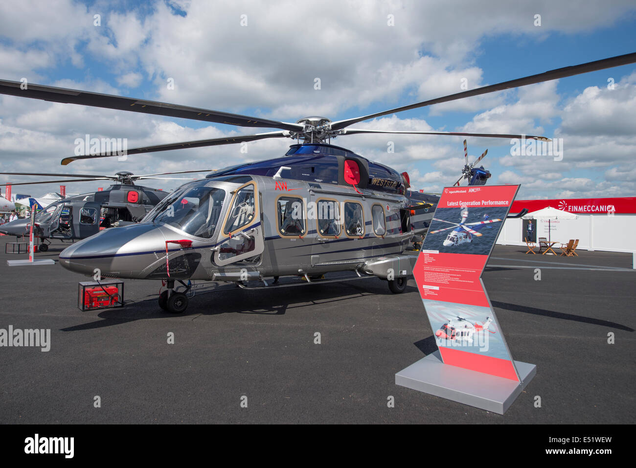 Agustawestland aw189 helicopter display hi-res stock photography and ...