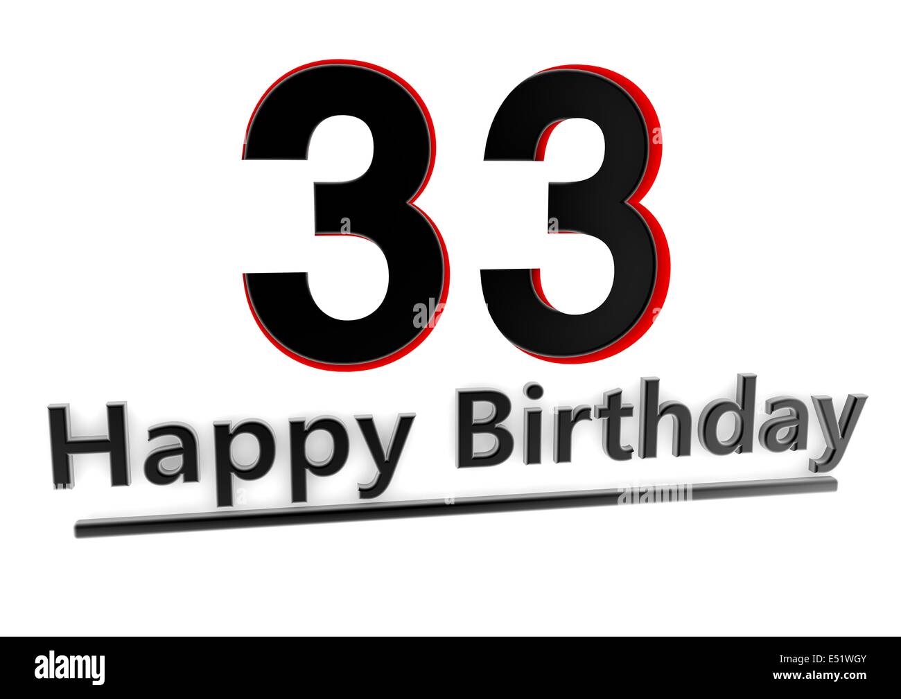 Happy birthday 33 hi-res stock photography and images - Alamy