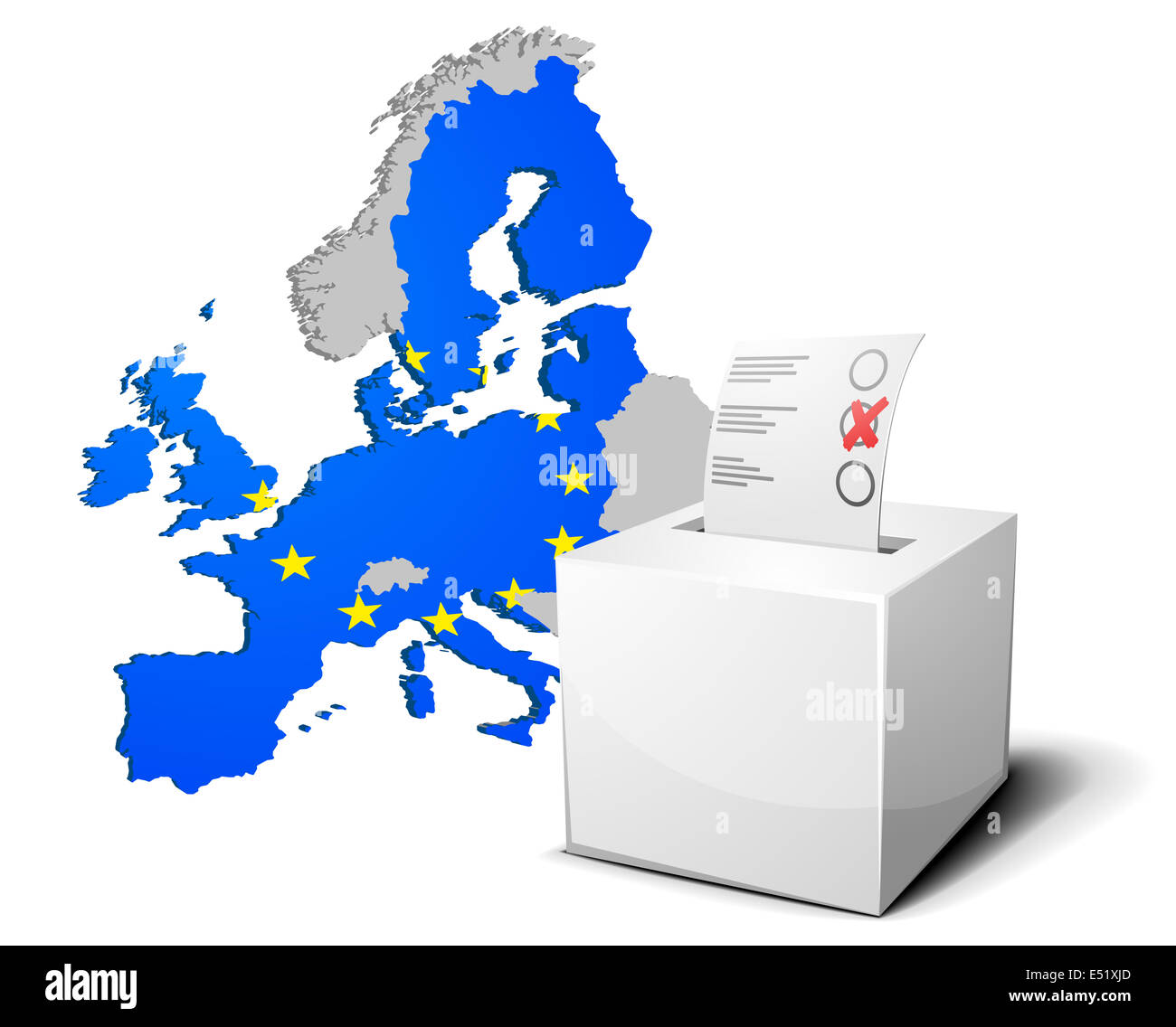Ballot paper box Cut Out Stock Images & Pictures - Alamy