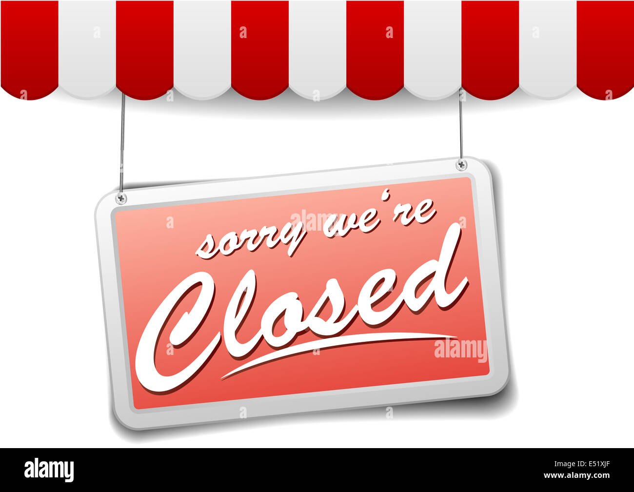 Metal closed sign hi-res stock photography and images - Alamy