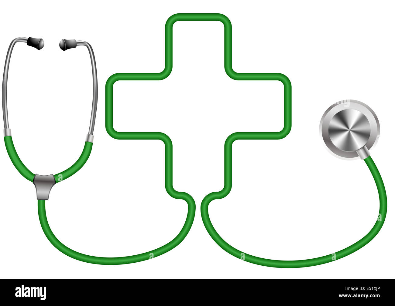 medical stethoscope with cross Stock Photo - Alamy