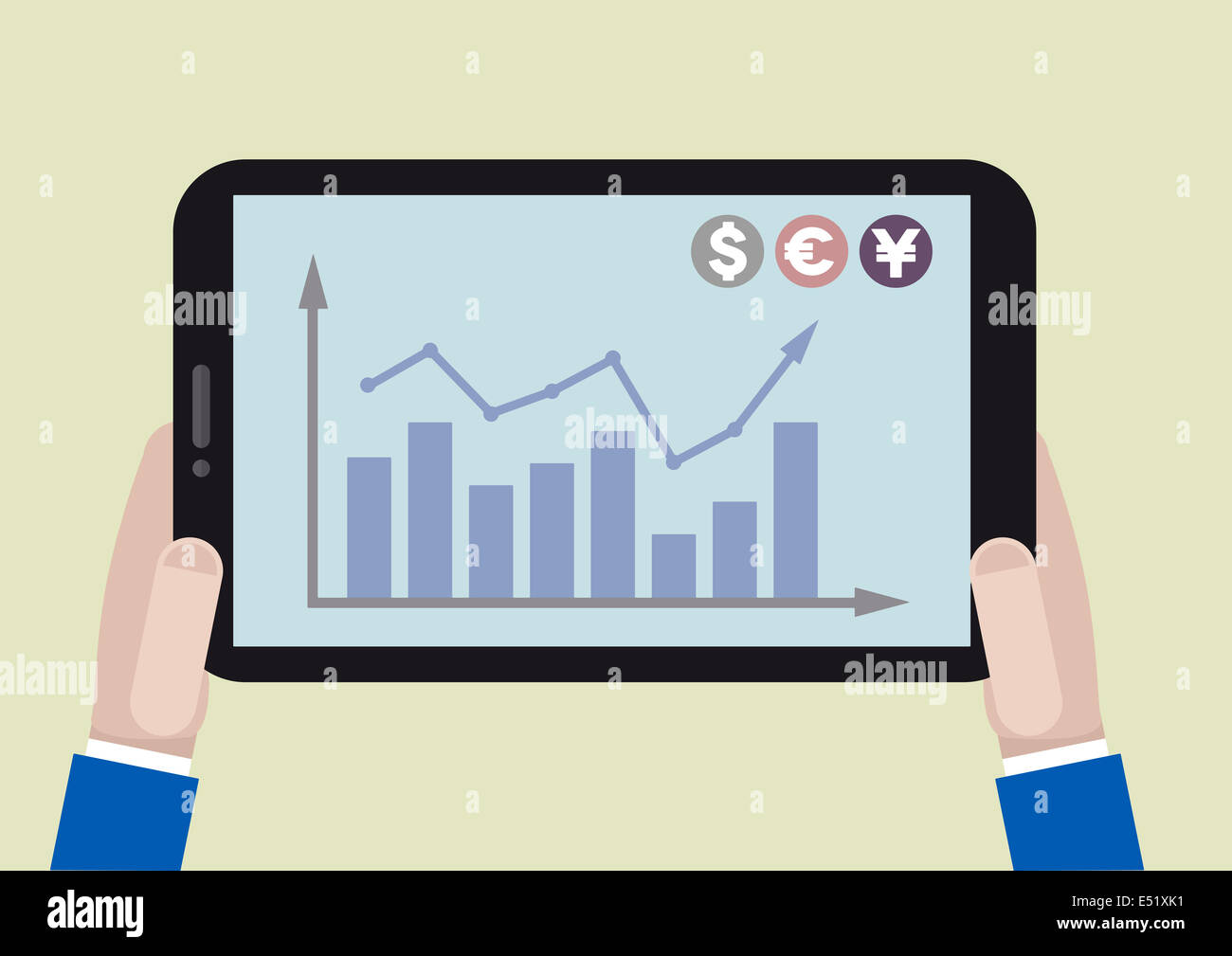 Mobile bar chart hi-res stock photography and images - Alamy