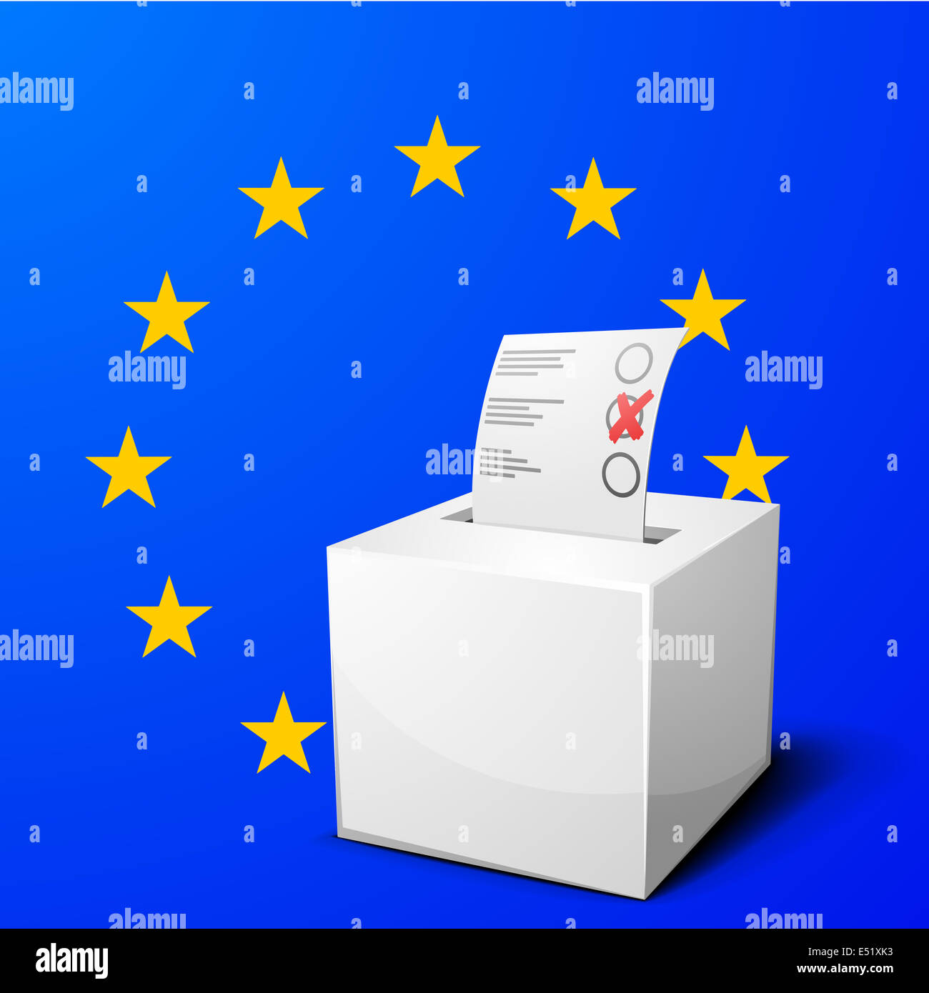 ballot box EU Stock Photo - Alamy