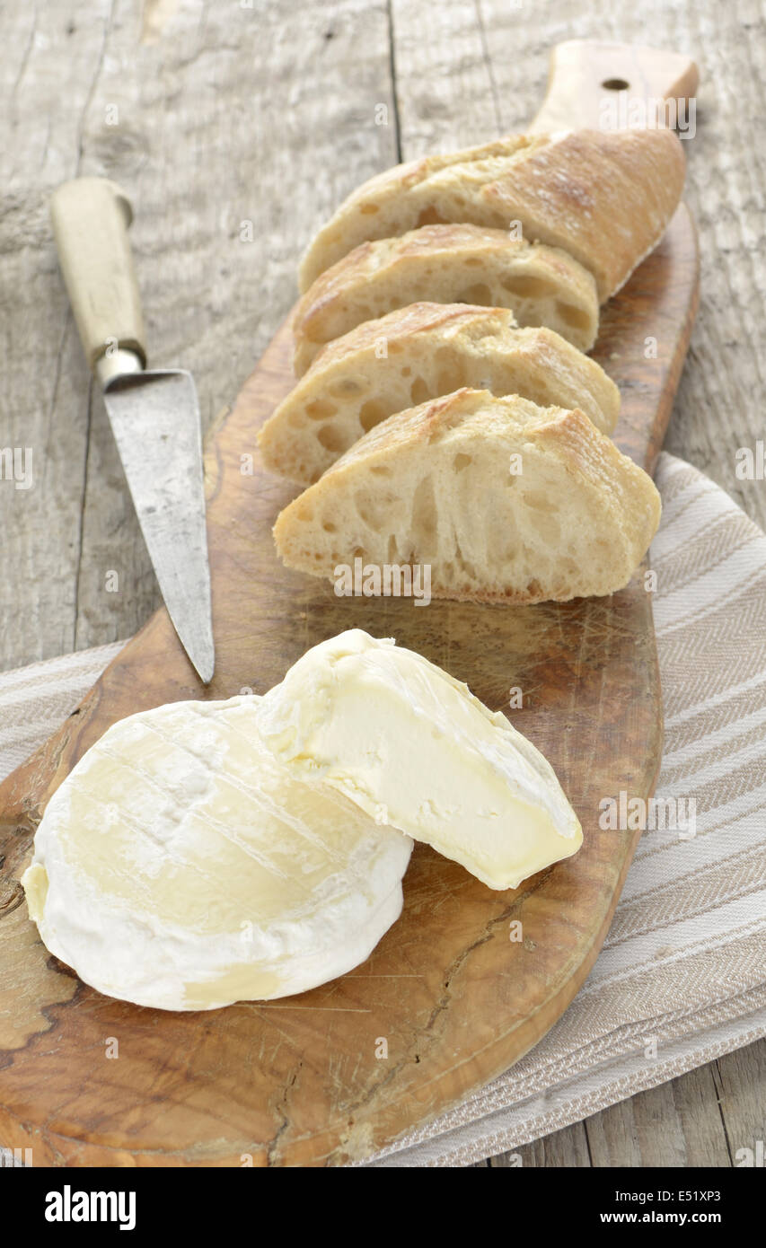 St Marcellin cheese Stock Photo - Alamy