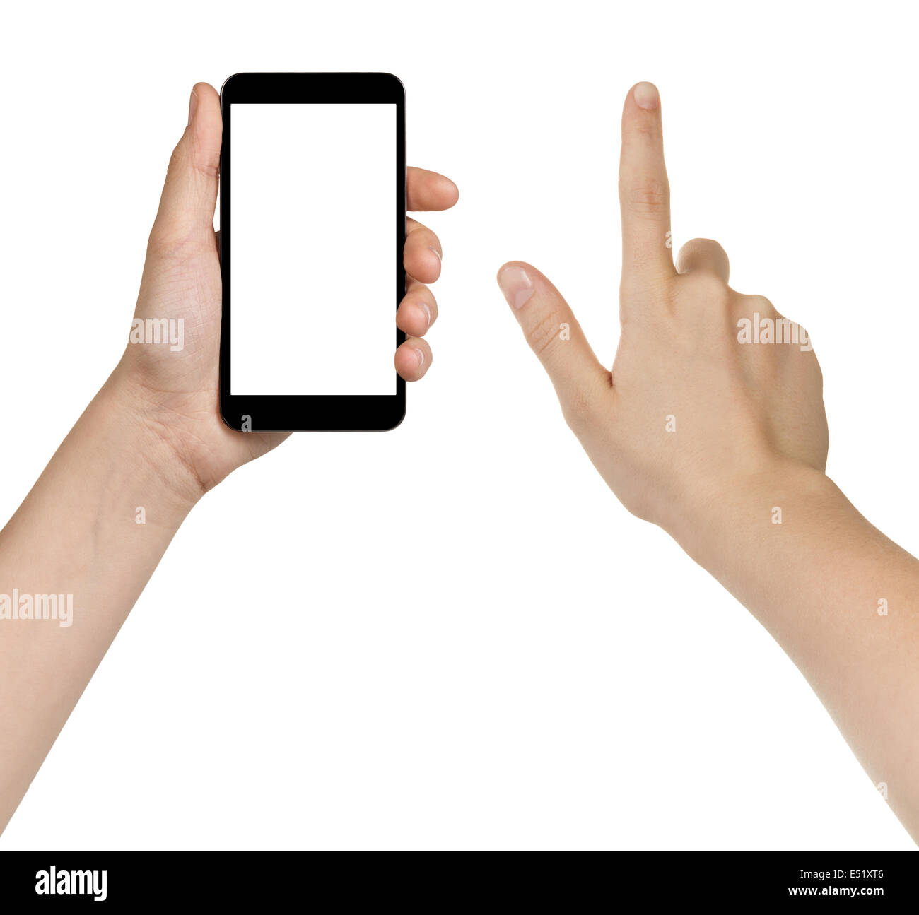 Female hand holding using Cut Out Stock Images & Pictures - Alamy