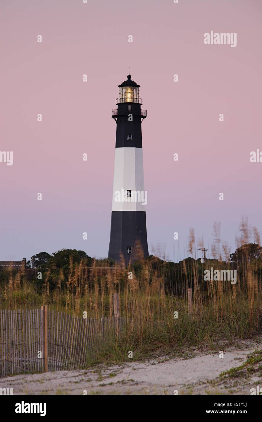 Lighthouse at sunrise Stock Photo - Alamy