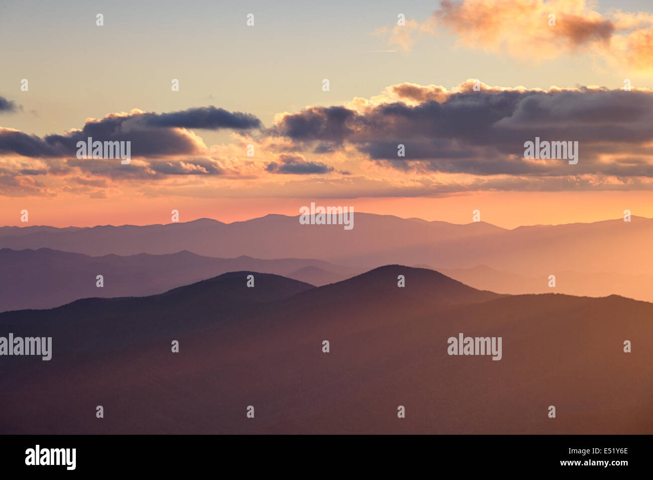 Smoky Mountains ridge Stock Photo - Alamy