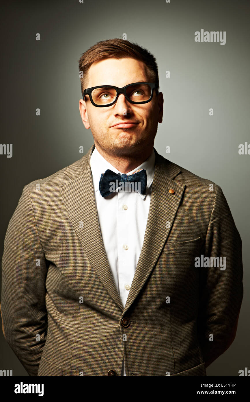 Geek confident hi-res stock photography and images - Alamy