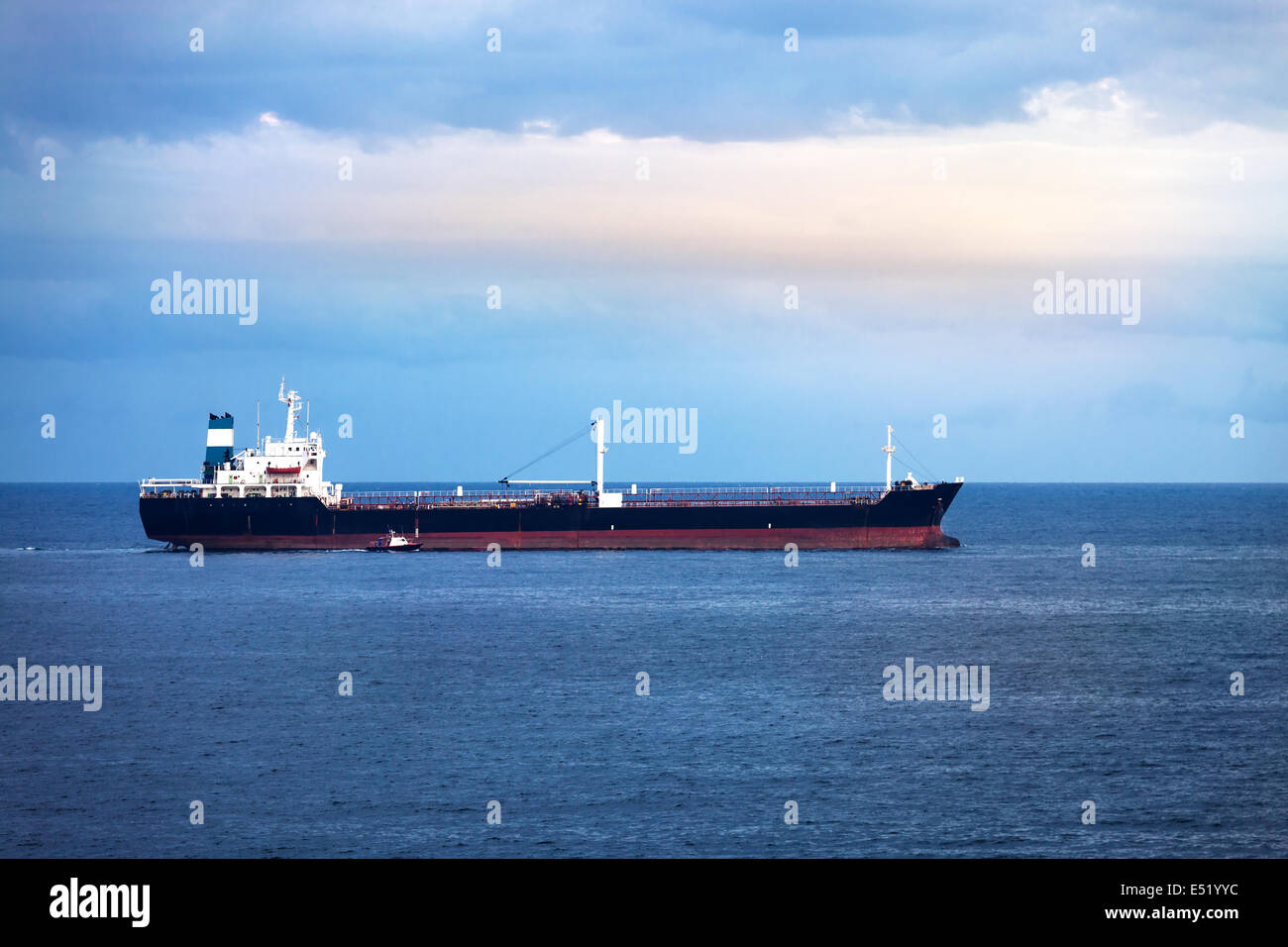 cargo ship in the ocean Stock Photo - Alamy