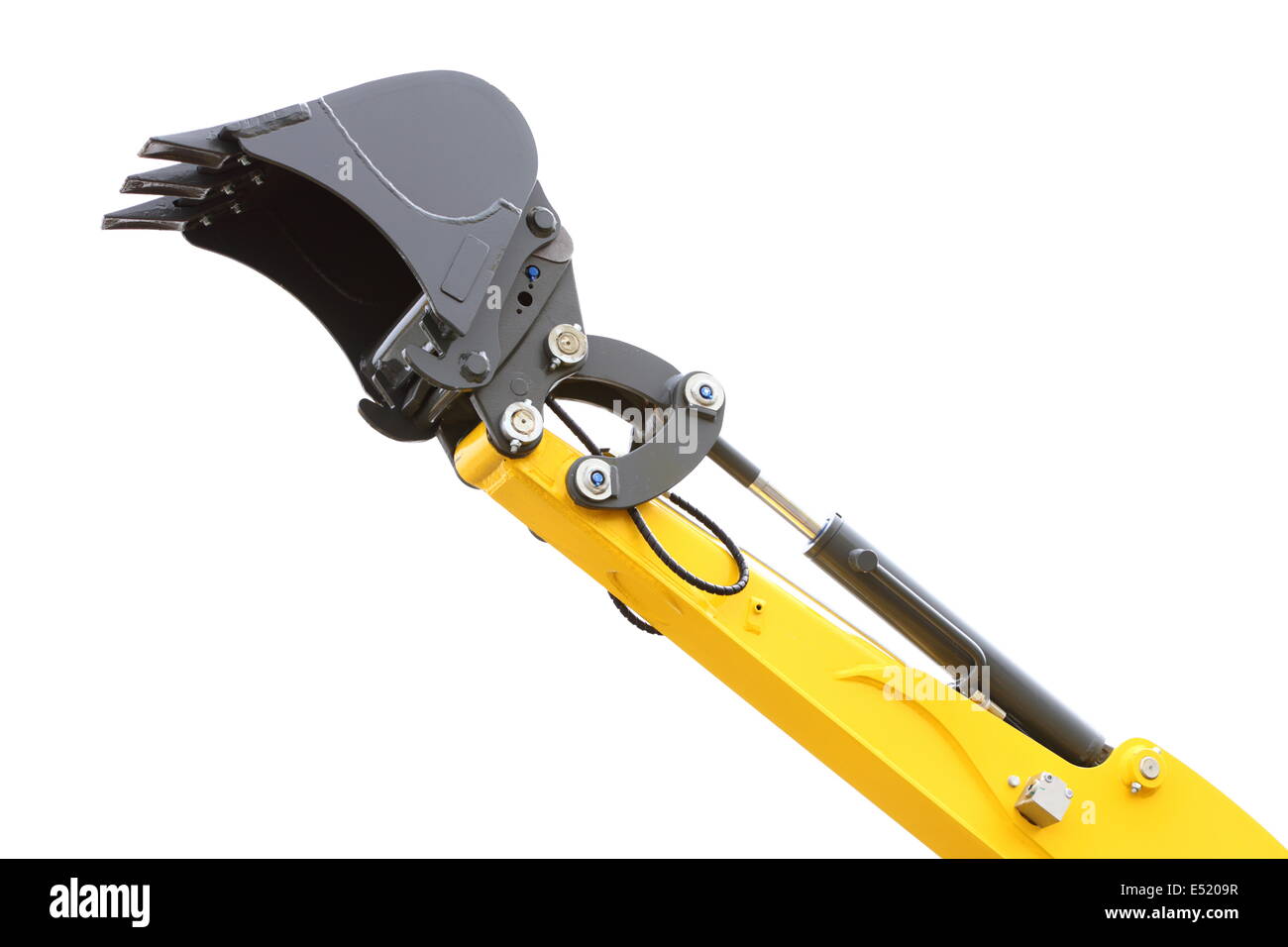 Digger excavator isolated on white background Stock Photo - Alamy