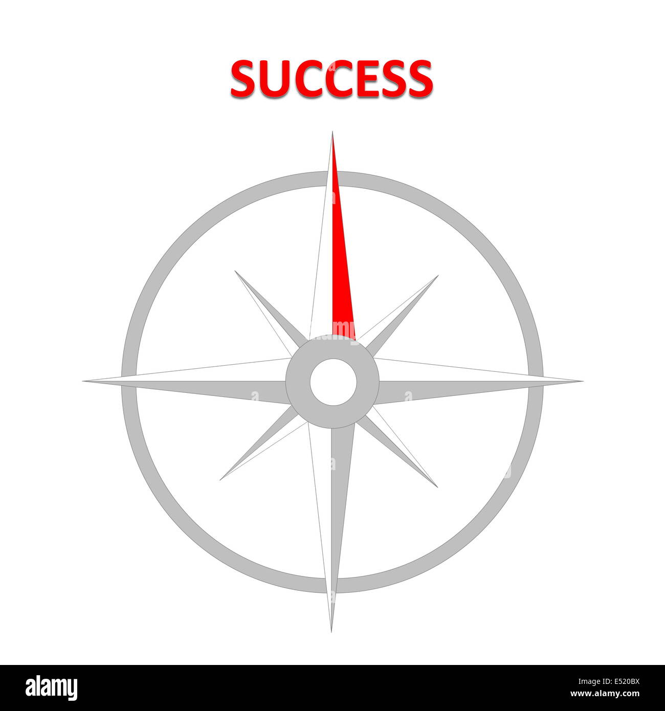 Compass to success Stock Photo - Alamy
