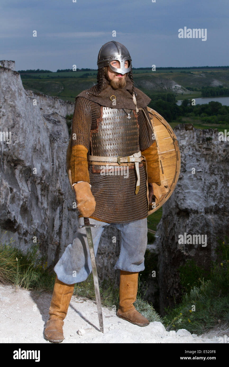 Knight on a rock Stock Photo - Alamy