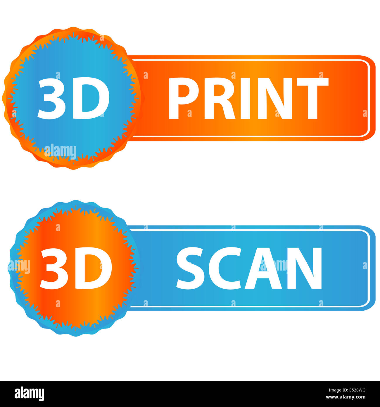 3d print scan icons hi-res stock photography and images - Alamy