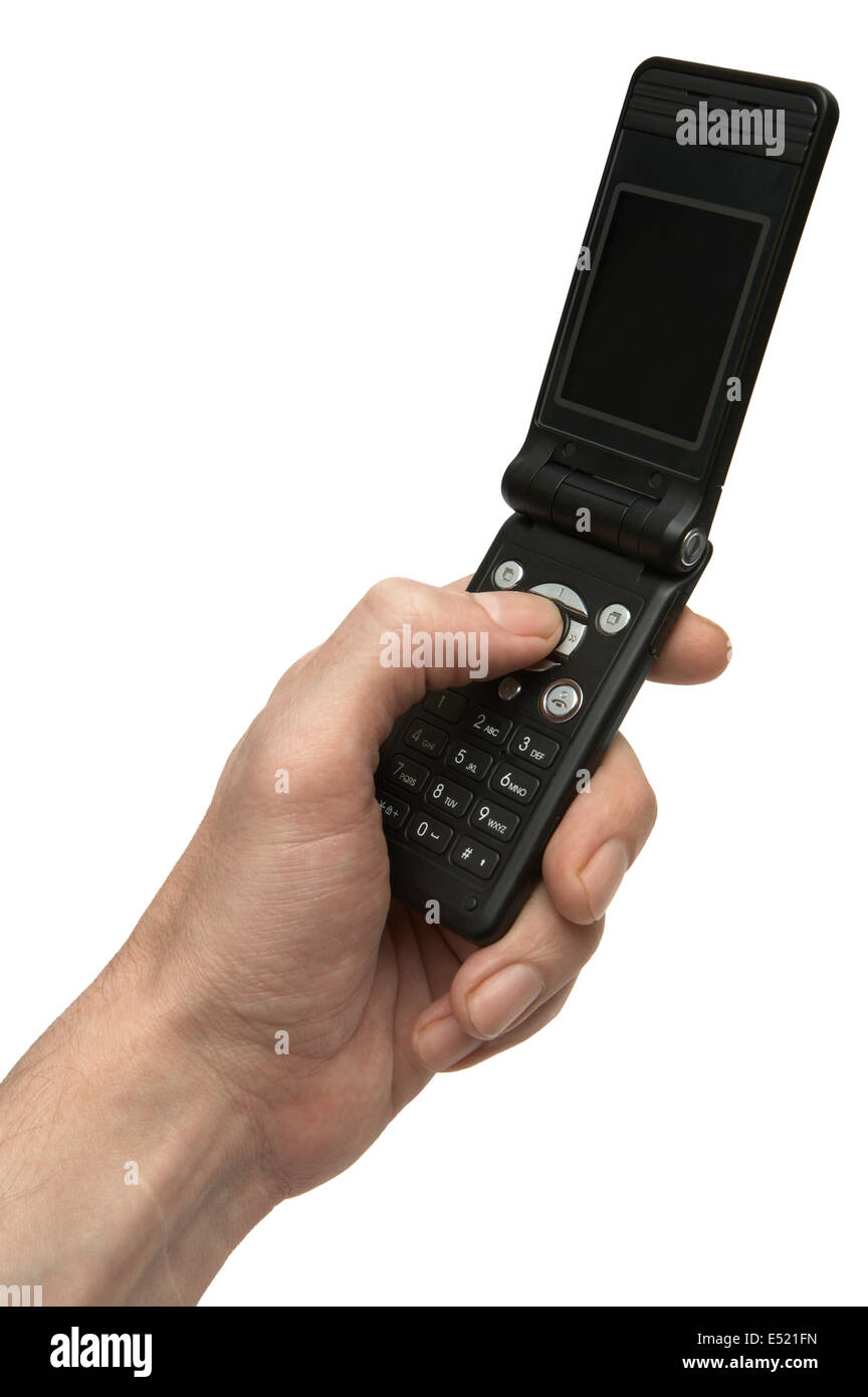 Phone in a hand Stock Photo - Alamy