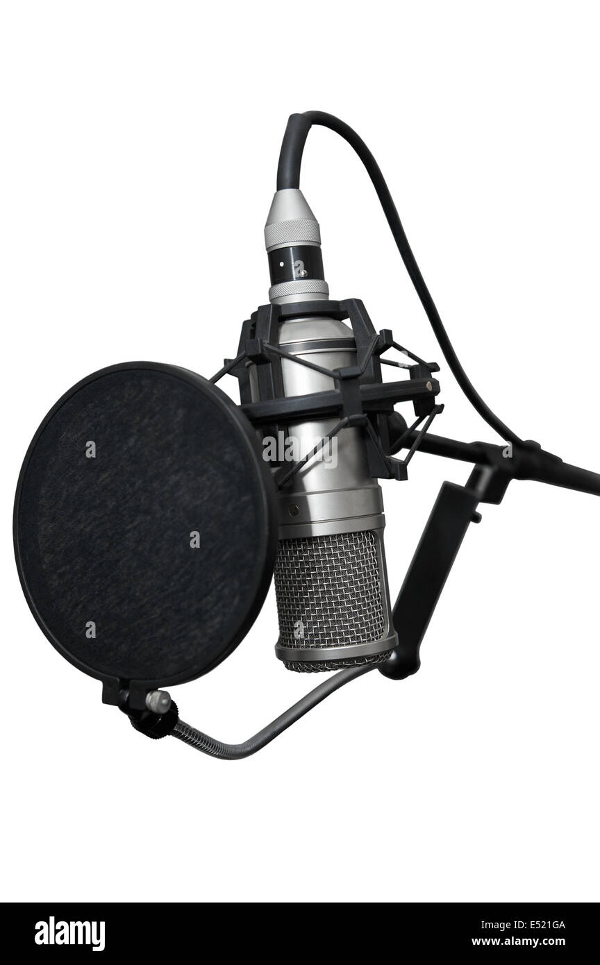 Modern professional microphone Stock Photo - Alamy