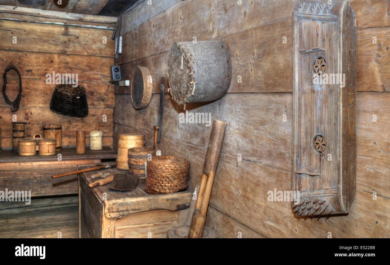 historic room with old tools Stock Photo - Alamy