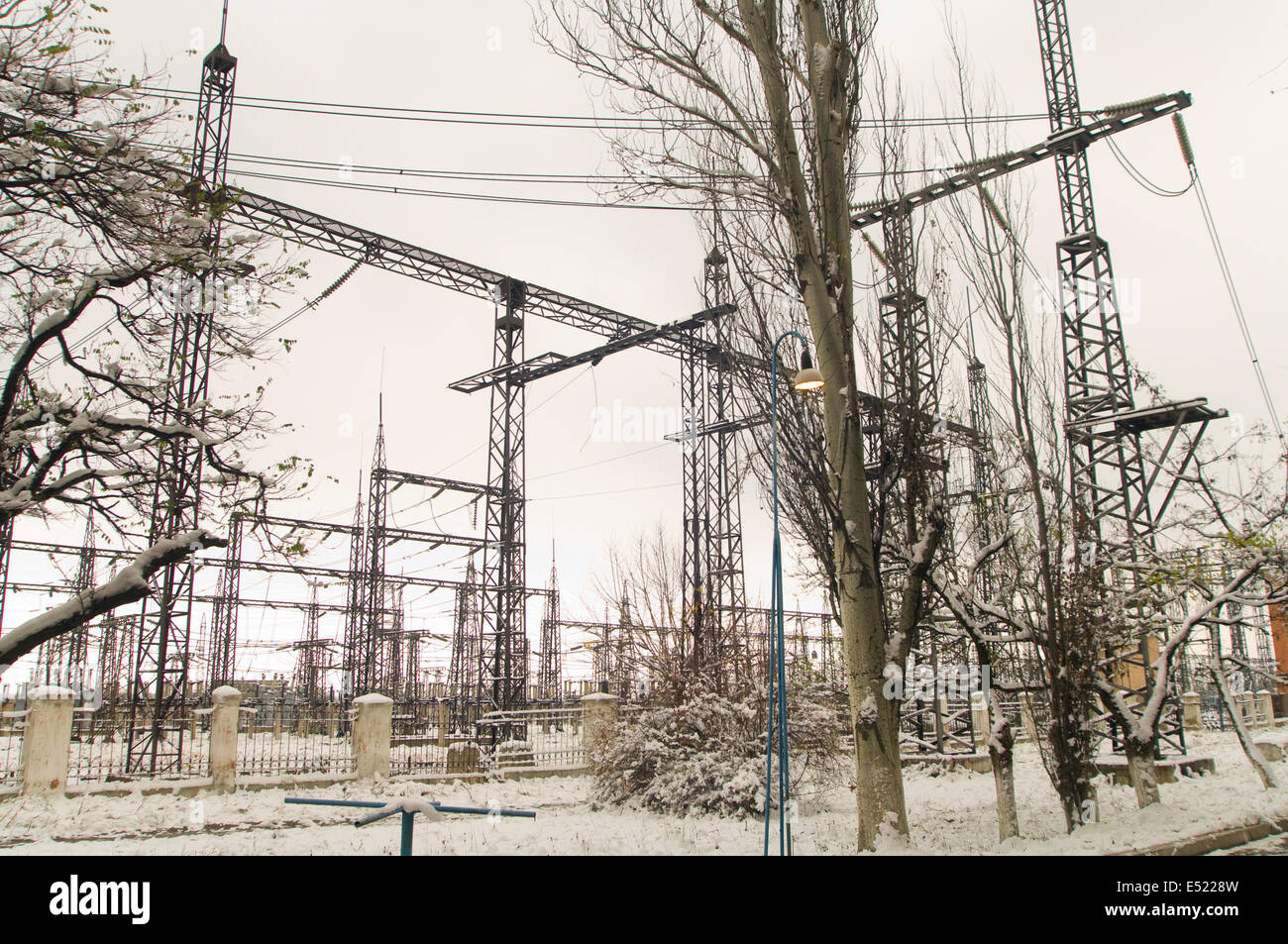 Group power plants Stock Photo - Alamy