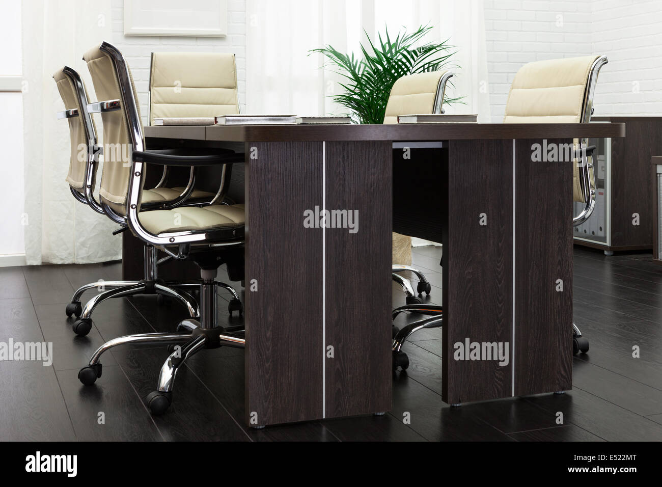 table in a modern office Stock Photo - Alamy