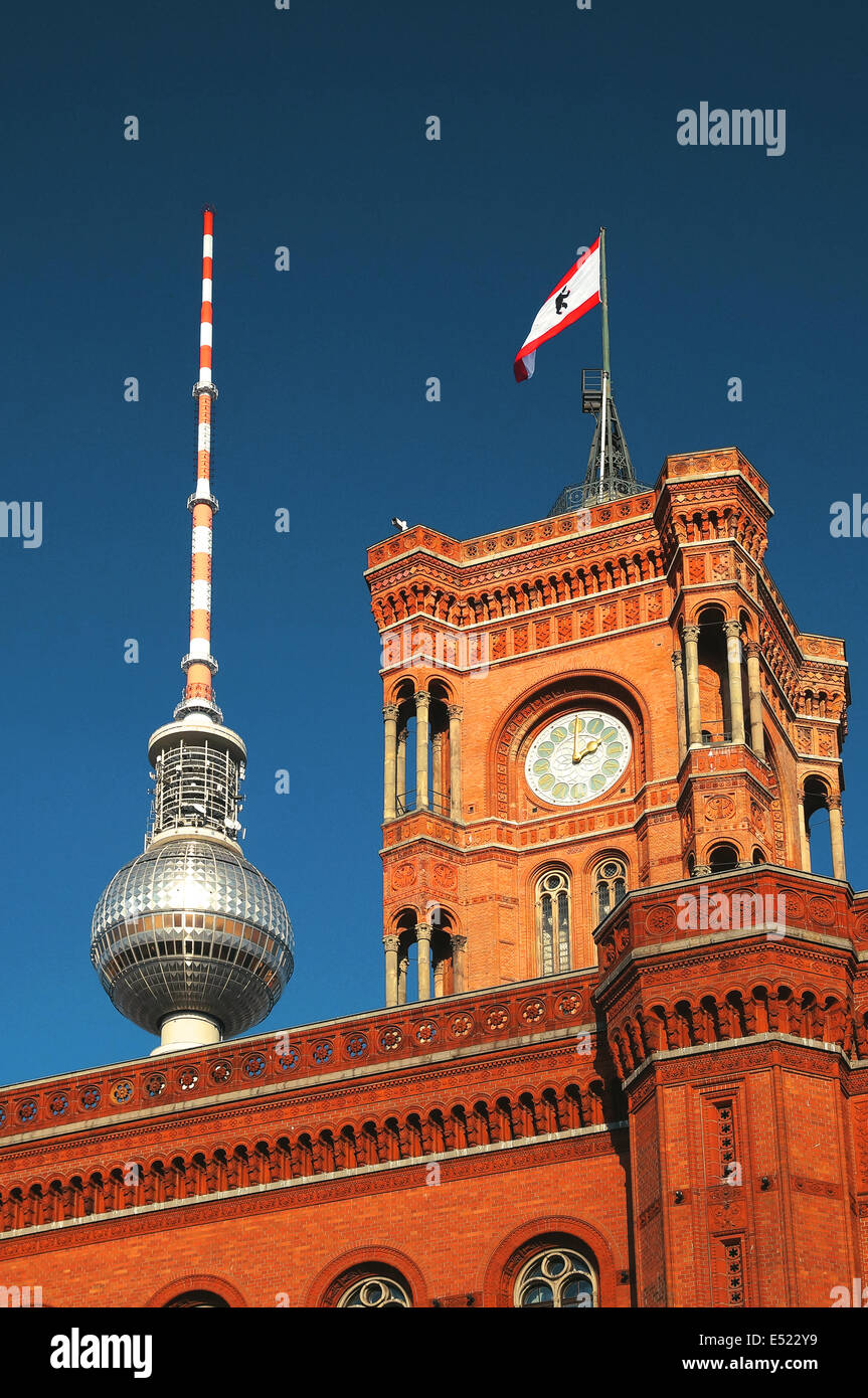 Red City Hall Germany Berlin Stock Photo - Alamy