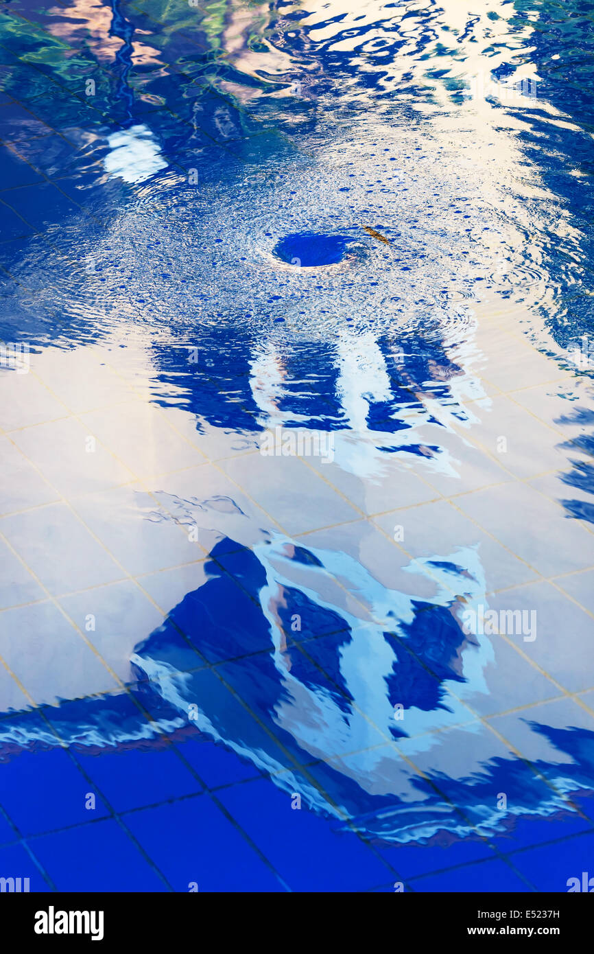 whirlpool in the pool Stock Photo - Alamy