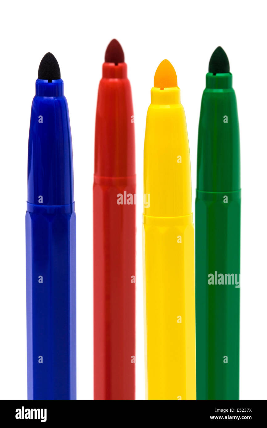 Beautiful felt-tip pens Stock Photo - Alamy
