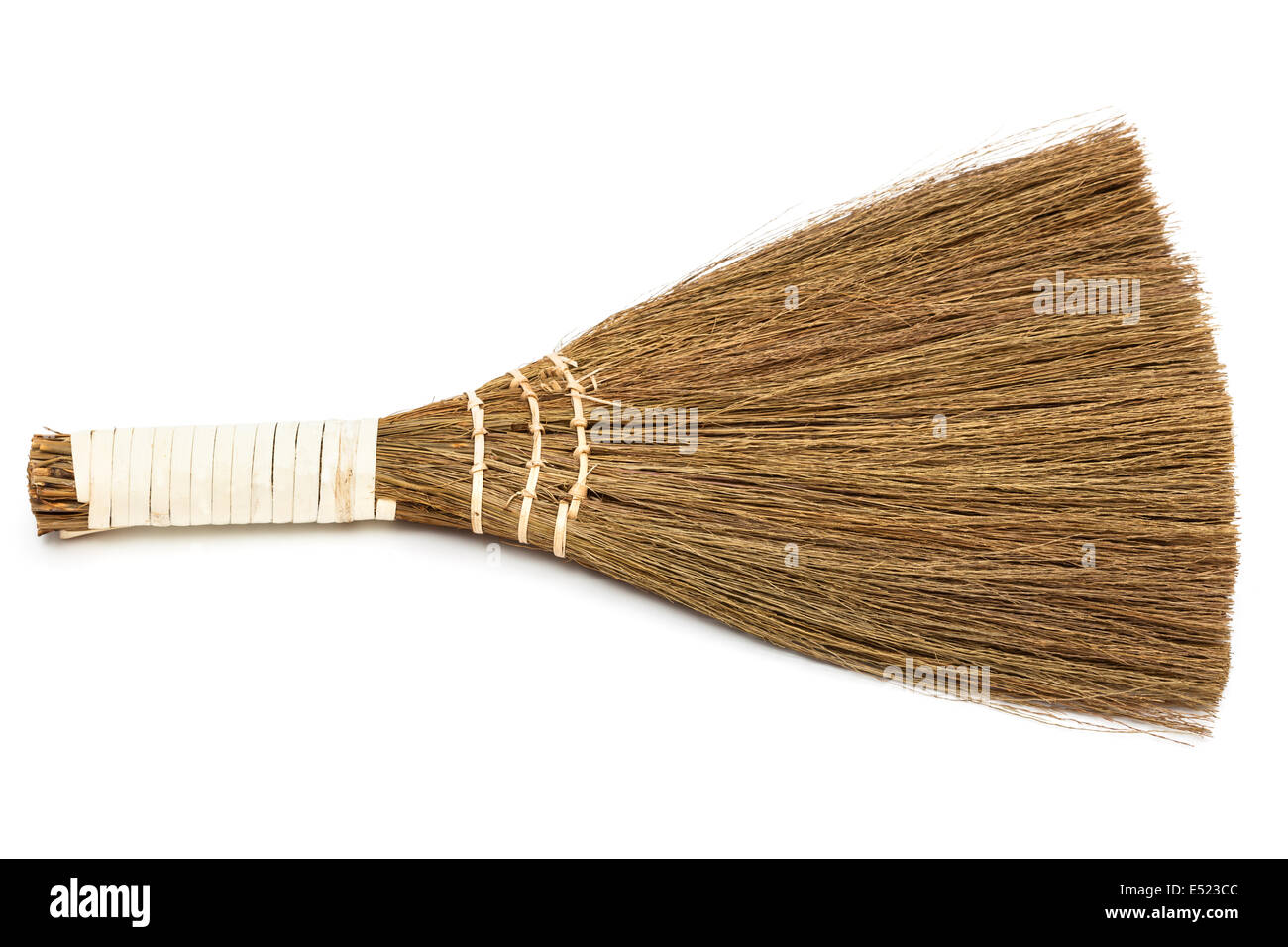 broom on a white background Stock Photo - Alamy