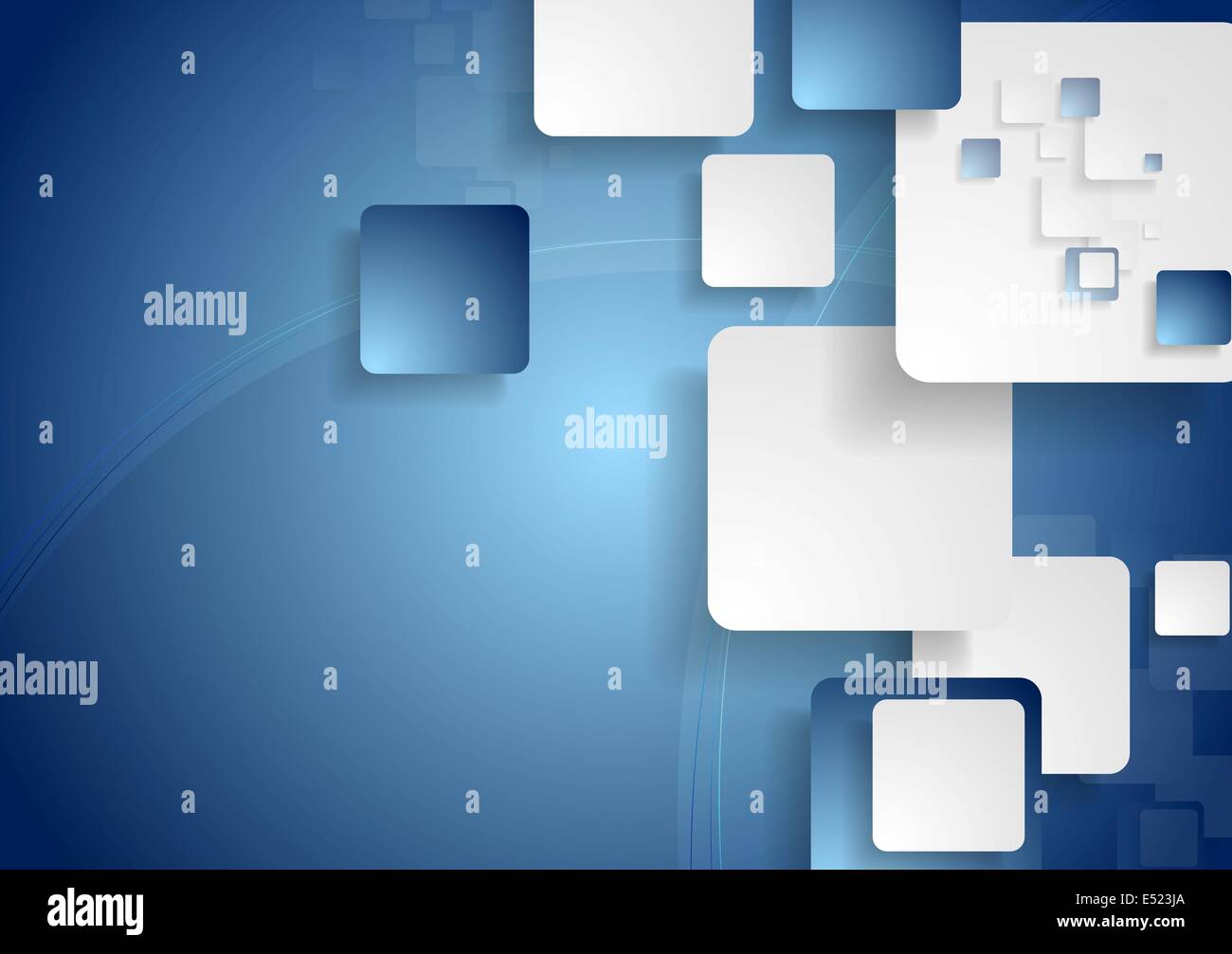 Abstract hi-tech squares design Stock Photo - Alamy