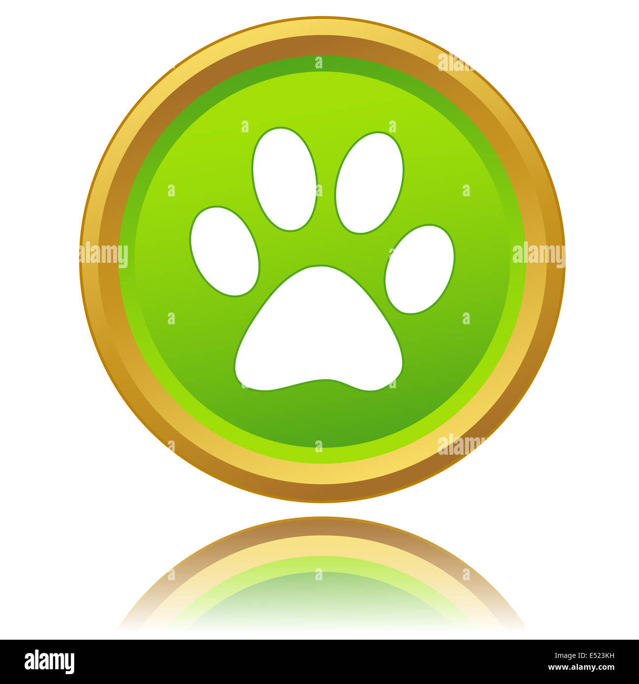 Paw of an animal icon Stock Photo - Alamy