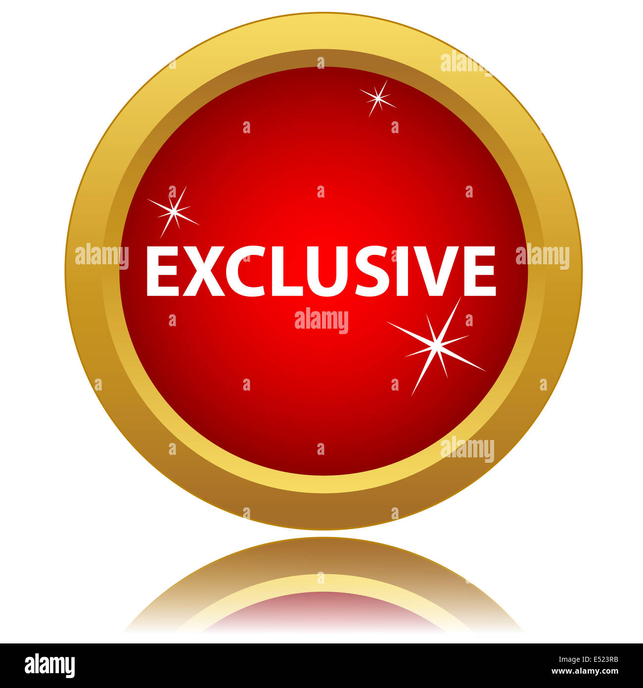 New exclusive icon Stock Photo - Alamy