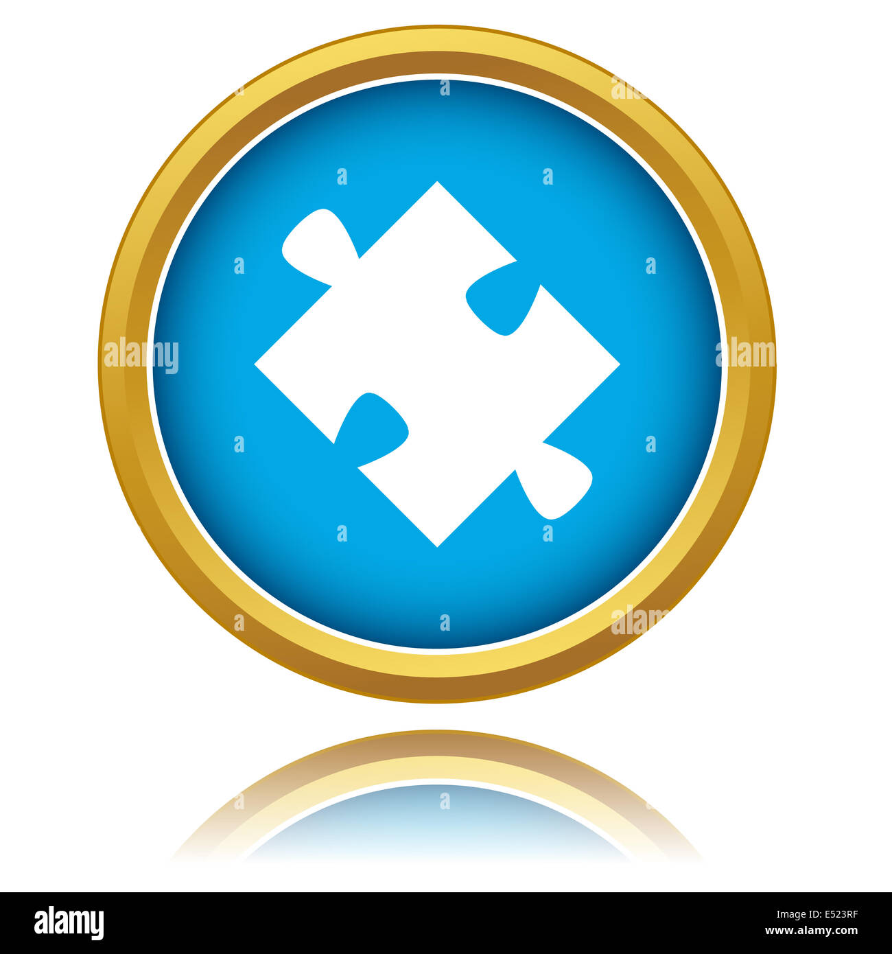 Black puzzle icon hi-res stock photography and images - Alamy