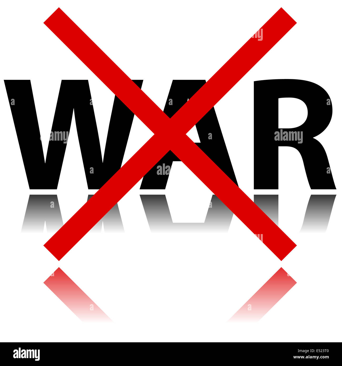 NO WAR sign Stock Photo - Alamy