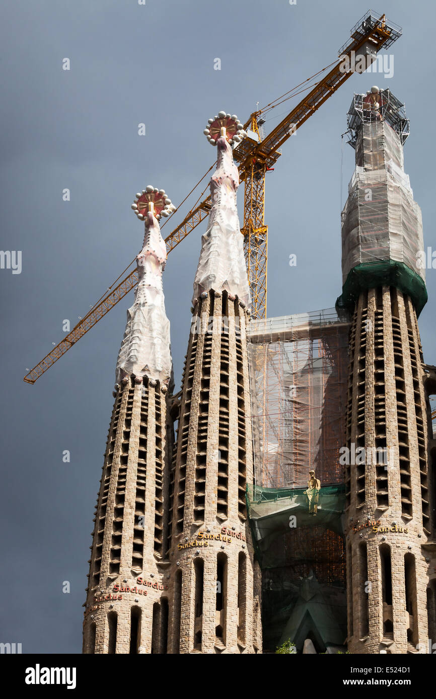 construction of the cathedral Stock Photo - Alamy