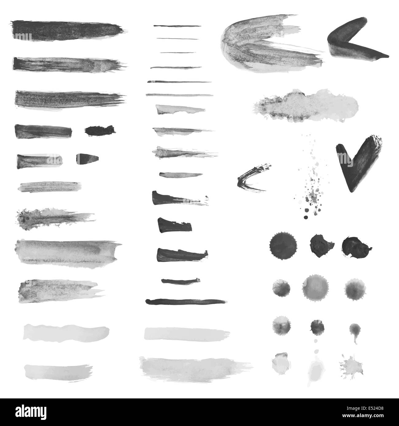 Brush Strokes Vector High Resolution Stock Photography and Images - Alamy
