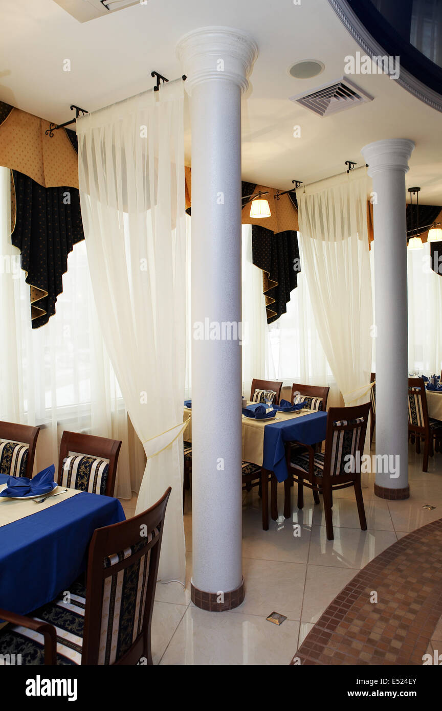 restaurant with columns Stock Photo - Alamy