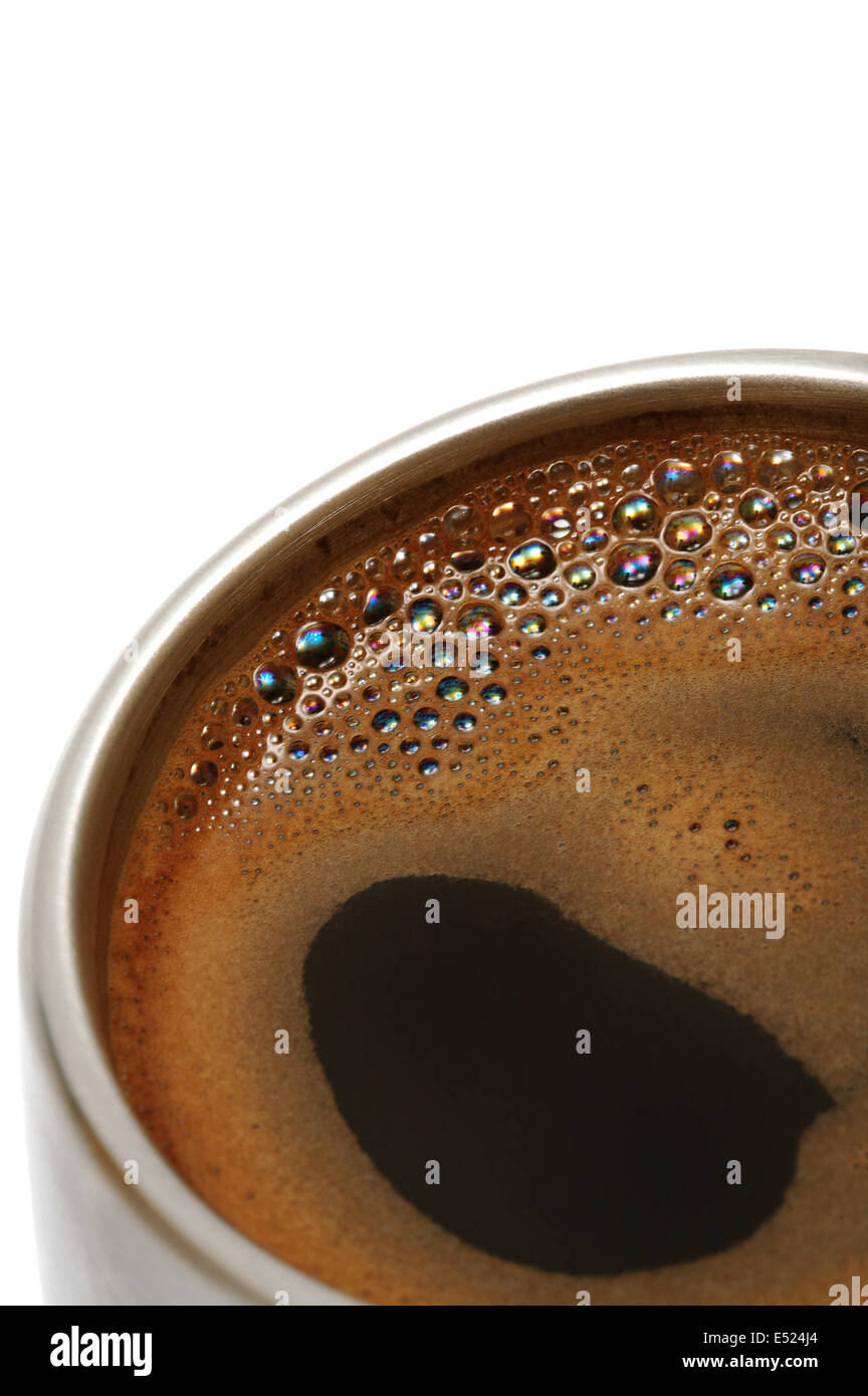 Coffee in a metal cup Stock Photo - Alamy