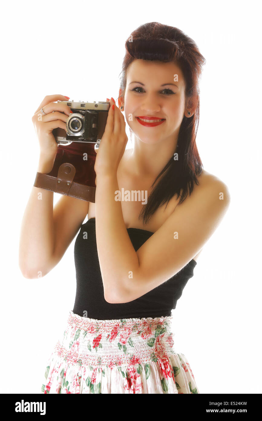 Vintage pretty lady hi-res stock photography and images - Alamy
