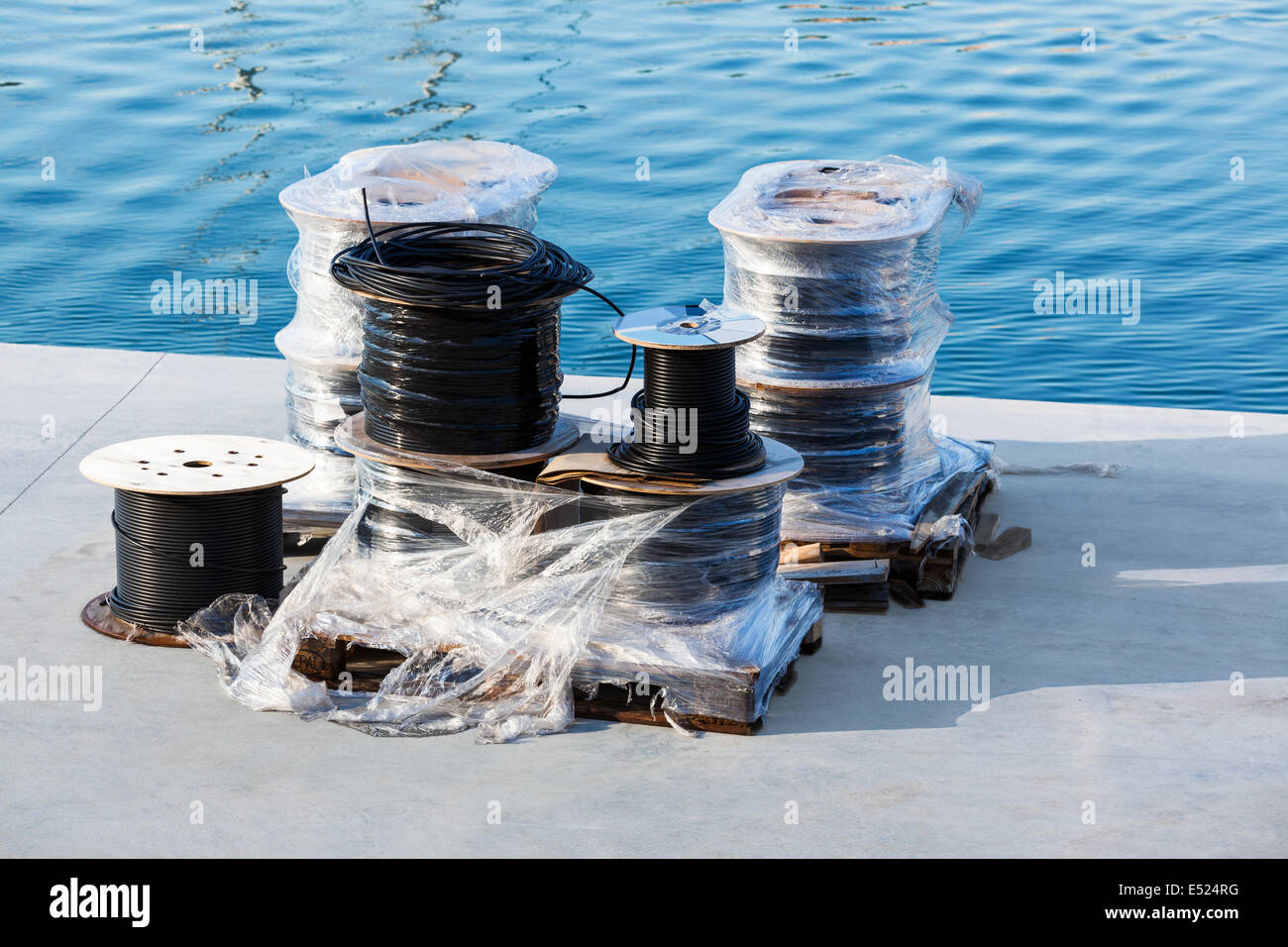 Wire spool hi-res stock photography and images - Alamy