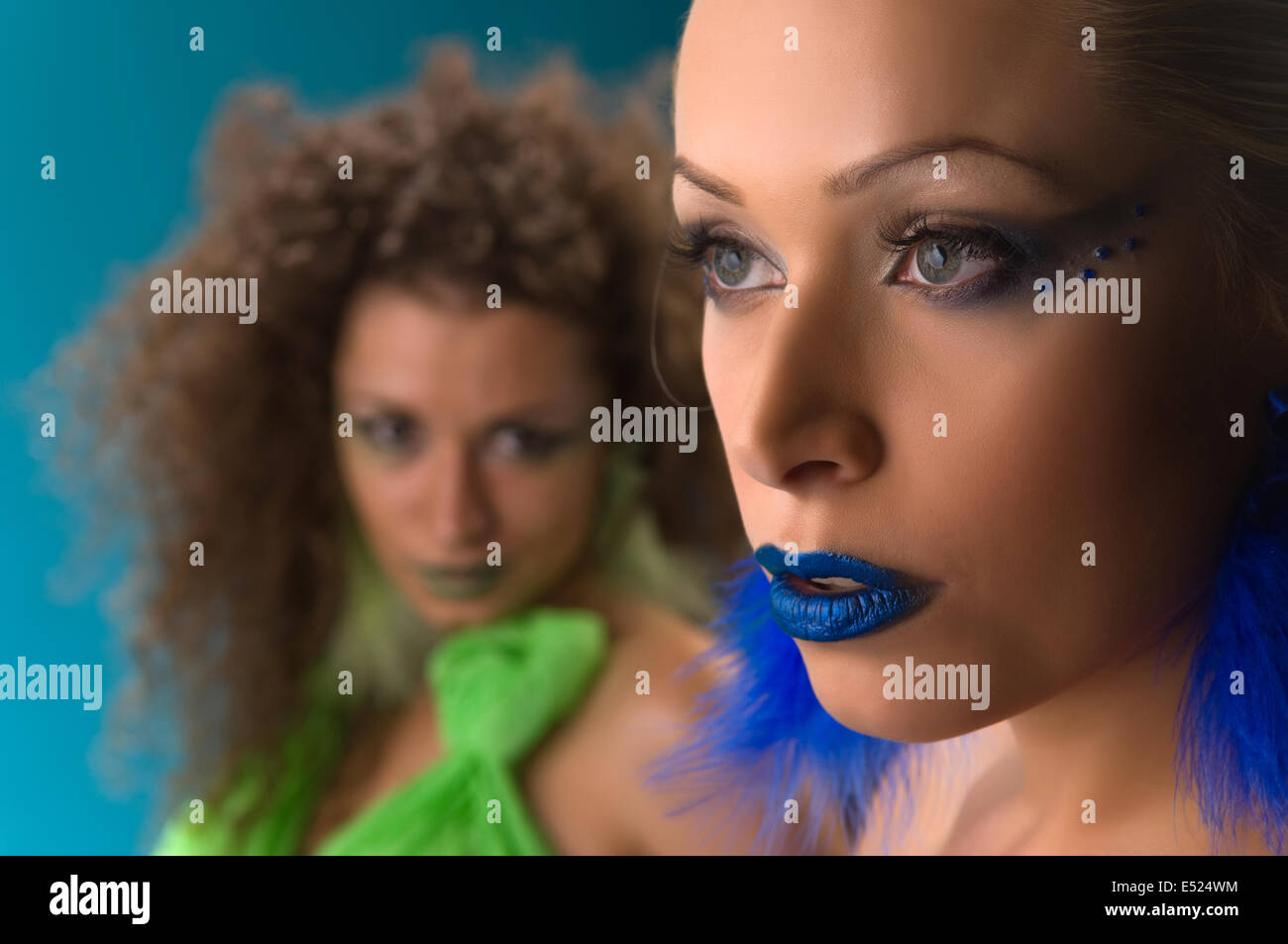 Two women in studio Stock Photo - Alamy